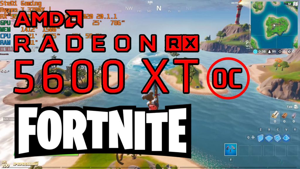 Fortnite: RX 5600 XT Overclocked BIOS FPS Test – SteDi Gaming